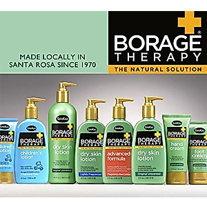 ShiKai Borage Therapy Advanced Formula Body Moisturizer (16 oz) | Fragrance Free | Hydrating Lotion for Dry Hands & Body | With Oatmeal & Shea