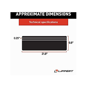 Lippert Components - 909506003 379600 Lippert 379600 Kwikee Glow-In-The-Dark Step Tread