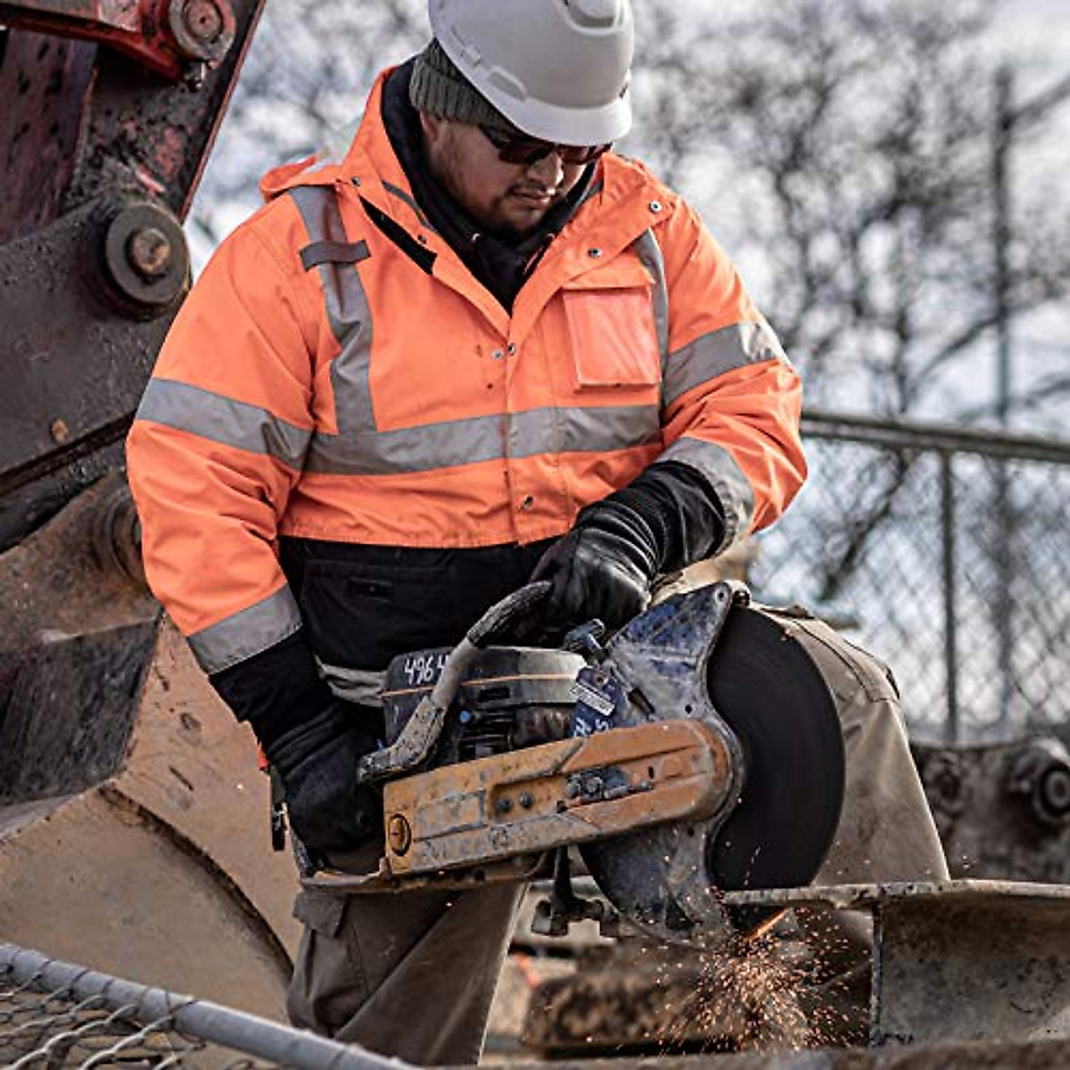 Wells Lamont Men's Black HydraHyde Leather Winter Work Gloves | Water-Resistant | Insulated | Large (1202LK)