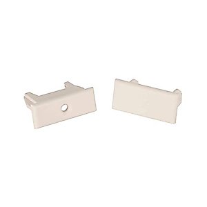 RV Designer A320, Window Covering Hardware, Pleated Shade Rail Ends, 2 Per Pack, Oyster