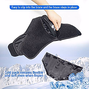 ARRIS Ice Pack Wrap for Ankle, Soft Foot Brace with Reusable Flexible Gel Pack for Heel Injuries, Bursitis, Pain Relief, Plantar Fasciitis, Achilles Tendonitis and Ankle Sprain, Swelling