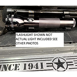 ECCP Flashlight Holder for 18-21 Jeep Wrangler JL Unlimited and Gladiator JT With Led Flashlight