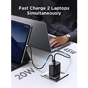 JOYROOM 67W USB C Charger Block, 4-Port Foldable GaN Wall Fast Charger Adapter Compact for iPhone 16/5/14 Pro Max, MacBook Pro/Air, iPad Pro/Air, Galaxy, Dell XPS, Pixel 7, Google Pixelbook