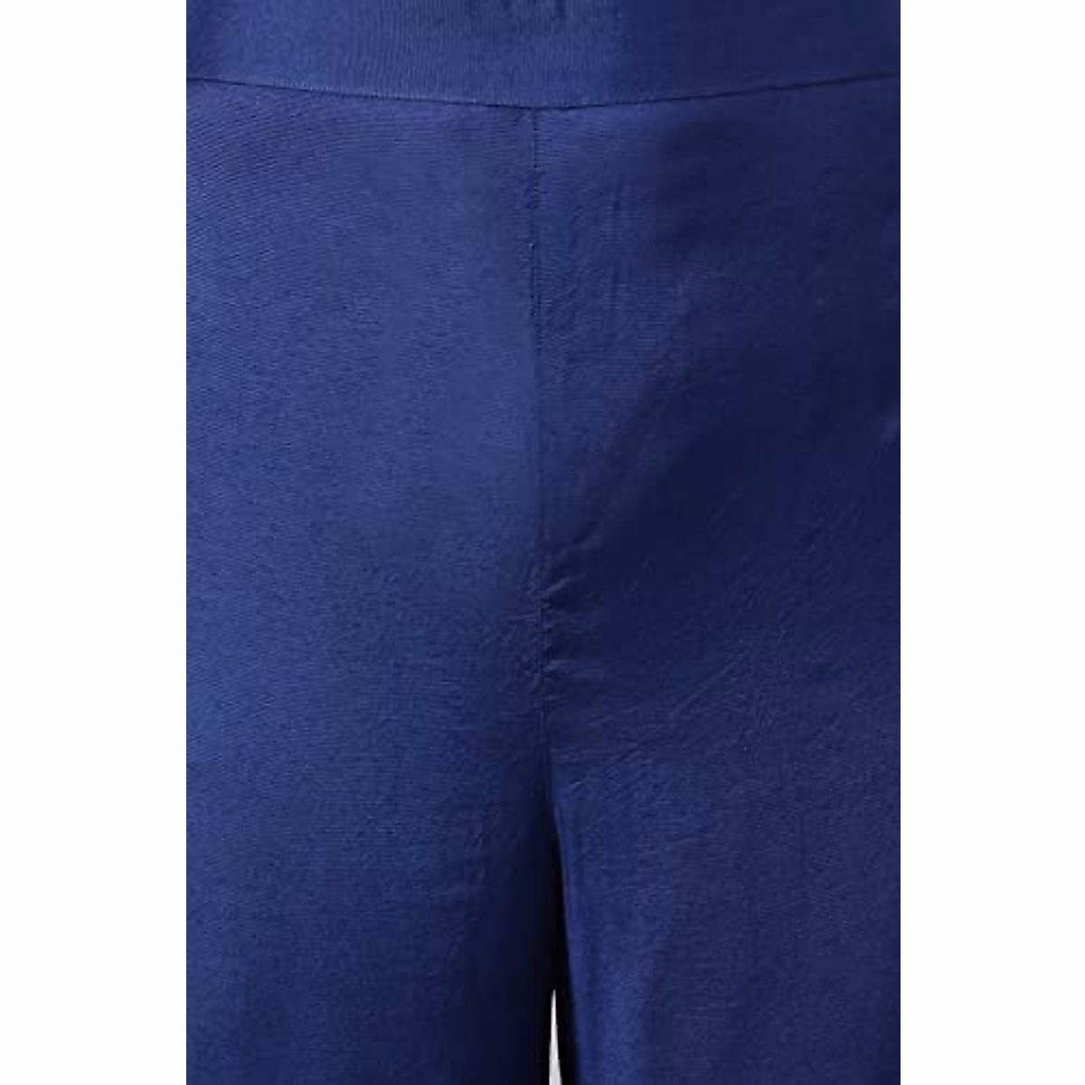 Janasya Women's Dark Blue Chanderi Silk Woven Kurta with Sharara and Dupatta(SET472-KR-SHA-S)