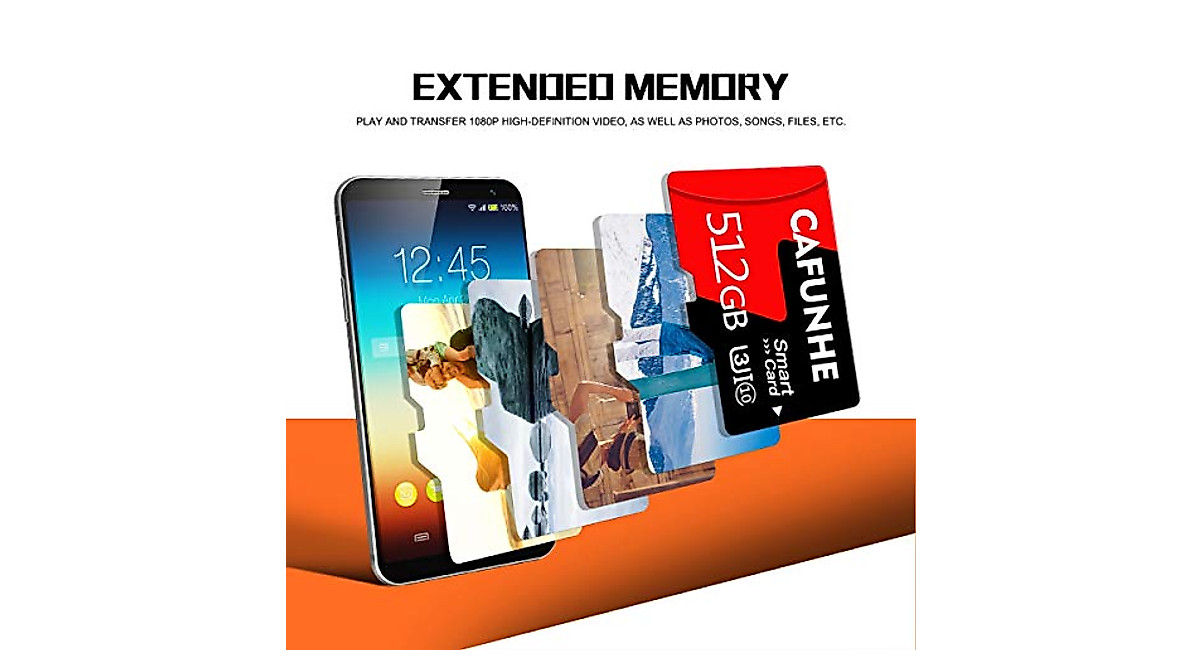 512GB Micro SD Card with Adapter - Fast Speed for Devices