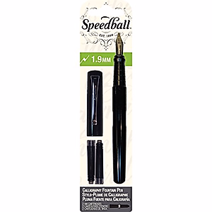 Speedball 002902 Calligraphy Fountain Pen 1.9mm - Fountain Pen - 1.9mm - Black Ink