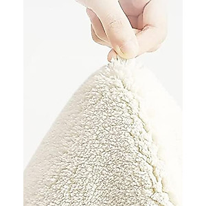 Orange Black Beige Minimalist Modern Abstract Area Rug for Living Room Bedroom Dining Room Wool Shaggy Soft Plush Throw Carpet No-Slip Indoor Kitchen Laundry Runner Rug 2x6