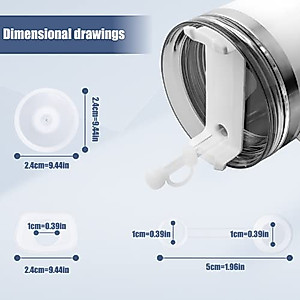 Spill Proof Stopper Silicone, 9Pcs Tumbler Accessories Compatible with Stanley Cup 1.0 40oz/ 30oz, 3 Straw Cover Cap, 3 Square Spill Stopper and 3 Round Leak Stopper (for Stanly 1.0)