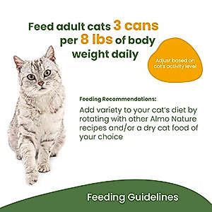 Almo Nature HQS Natural Variety Pack Grain Free, Additive Free Recipes - Chicken w/Duck (6); Tuna w/Sardines (6); Chicken w/Green Beans (6); Mackerel w/ Sweet Potatoes (6) Adult Cat Canned Wet Food