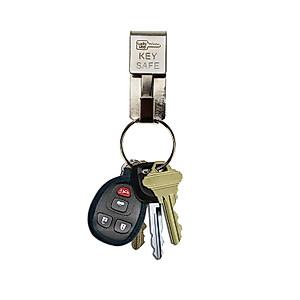 Lucky Line Key Safe Slip-On, 2” Wide Belt Key Ring - Heavy Duty Belt Key Clip, Key Chain