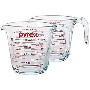 Pyrex -2 Prepware 2 Glass Measuring Cup