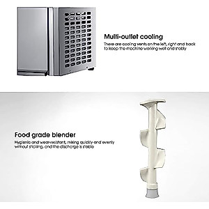 1200W Commercial Soft Serve Ice Cream Maker, 16~18L/H Slushy Ice Cream Machine Professional with LED Display - 3 Tastes, CE/FCC/CCC