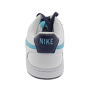 Nike Men's Court Vision Low Sneaker, White/Turquoise Blue/Blue Void, 10.5