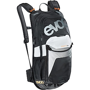 EVOC, Stage 12, Hydration Bag, Volume: 12L, Bladder: Not Included, Black/White/Neon Orange