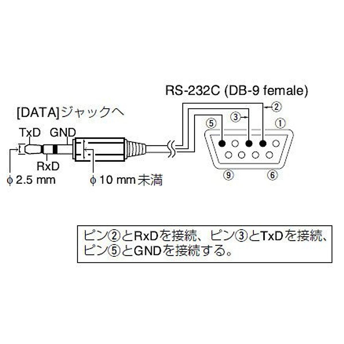 Letotech RS232 DB9 Female to Stereo 2.5mm Plug Cable for gluco Meter Radio Programming Cable (DB9#3) (DB9#3)