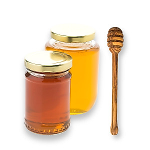 Handcrafted Olive Wood Honey Dipper - Unique Design, Eco-Friendly, Durable & Perfect for Drizzling Honey