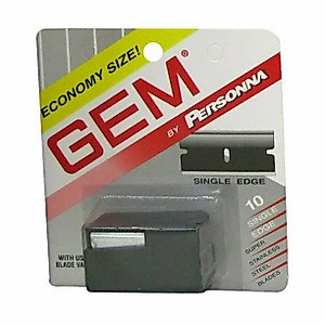Personna Gem Stainless Steel Single Edge Razor Blades 10 Ea (Pack Of 2)