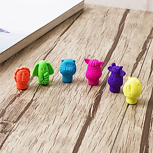 Mr. Pen- Erasers, Cap Erasers, 60 Pack, Animal Eraser Caps, Erasers for Kids, Pencil Eraser, Pencil Erasers Toppers, Eraser Pencil, Cute Erasers, Colorful Erasers, School Supplies, Pencil Top Erasers