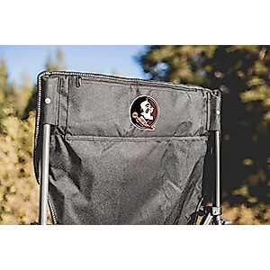PICNIC TIME NCAA Florida State Seminoles Big Bear XXL Camp Chair with Cooler, Heavy Duty Beach Chair, 500 lb Capacity Camping Chair with Carry Bag, (Black)