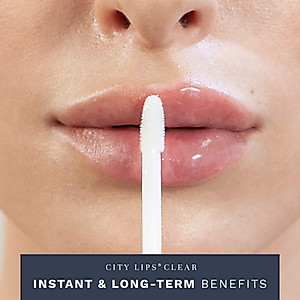 City Beauty City Lips Plumping Lip Gloss Plum Springs - High-Shine Gloss for Fuller, Younger-Looking Lips | Hydrating & Smoothing Lip Treatment Hyaluronic Acid