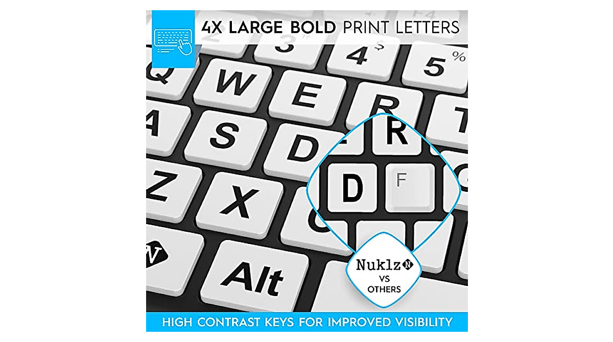 Nuklz N Magnus 325 Wireless Keyboard - Ideal for Seniors