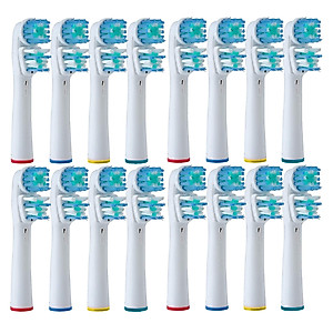 Double Clean Brush Heads, Compatible with Braun Oral-B Dual Clean Electric Toothbrush - Pack of 16