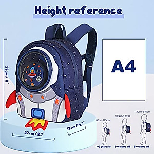 yisibo Rocket Toddler Backpack with Leash,3-6 Years Anti-lost Kids Backpack,Children Backpack for boys girls