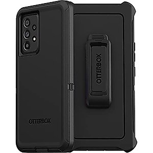 OtterBox Samsung Galaxy A53 5G Defender Series Case - BLACK (Non-retail/Ships in Polybag) Rugged & Durable, with Port Protection Includes Holster Clip Kickstand