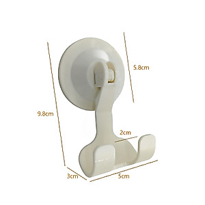 NL HOME 2-Pack Razor Holder with Suction Cup for Home or Hotel, Vacuum Wreath Hangers for Door or Window, Black