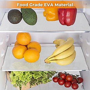 Kitchen Shelf Liner Non-Slip Cabinet Liner 12 in x 20 FT Washable Refrigerator Liners Oil-Proof Drawer Liners for Kitchen Dining Transparent