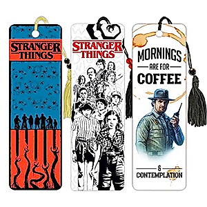 Stranger Things Bookmark Set - Bundle with 3 Collectible Stranger Things Bookmarks Featuring Eleven and More | Stranger Things Merch and Stocking Stuffers