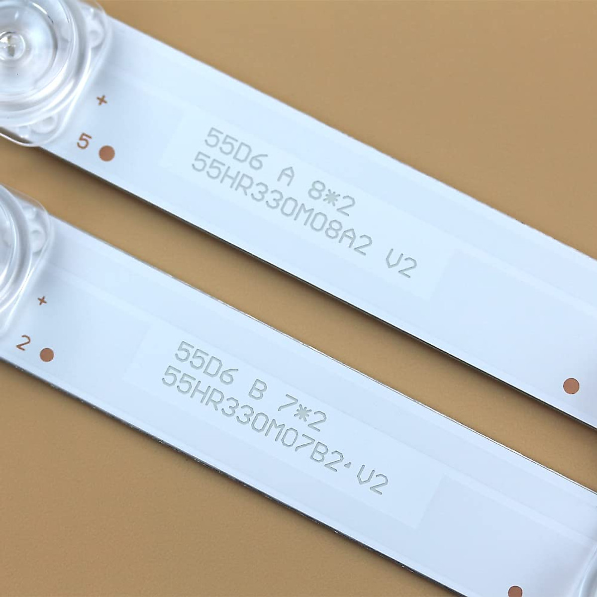 GuuYebe LED Backlight Strips for 55'' TV 55S421 55S425 55S423 4C-LB5508-HR02J 4C-LB5507-HR02J 55HR330M08A2 55HR330M07B2 SJ.SB.D5500801 55D6 Replacement