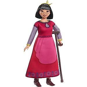 Mattel Disney Wish Toys, Dahlia of Rosas Posable Fashion Doll with Removable Clothes & Accessories, Inspired by the Movie