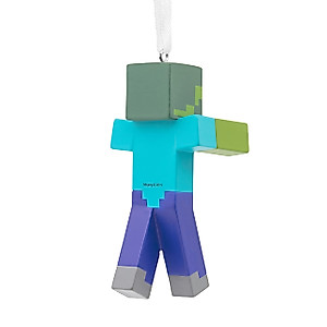Hallmark Minecraft Zombie Christmas Ornament 1.48 x 3.05 x 1.29 inches