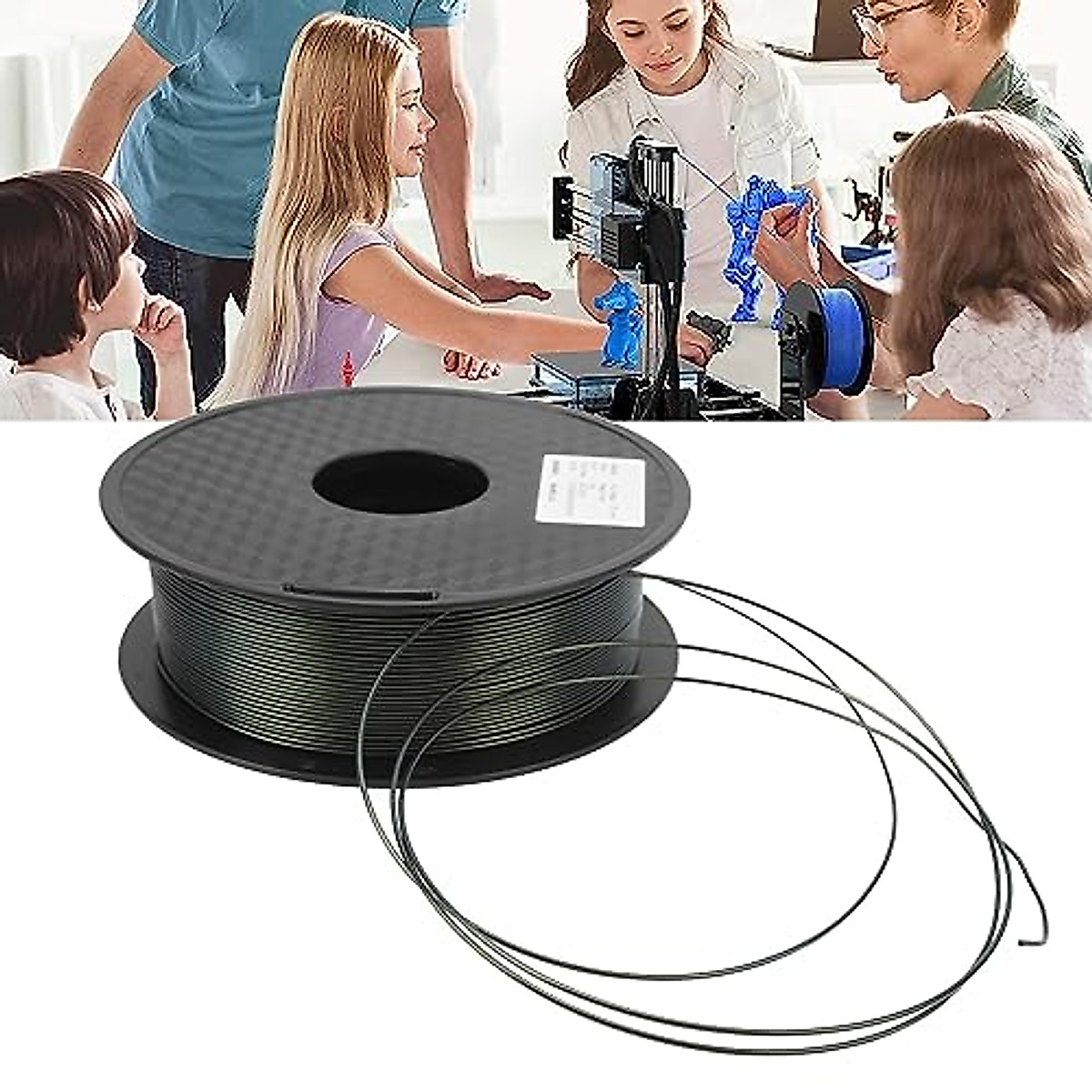 Gold PLA 3D Printing Filament Accurate Minimum Tolerance Waterproof & Weatherproof High Gloss