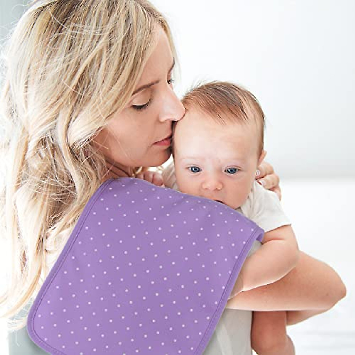 Hakochia Burp Cloths for Baby Girls Organic Cotton Large Burp Clothes Extra Absorbent Soft Burping Rags Spit Up Cloth Sets for Newborns 8 Pack