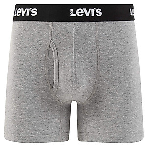 Levi's Boxer Briefs for Men, Cotton Stretch Breathable Men's Underwear 3 Pack Camo/Grey/Black