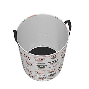 Foruidea Owl Laundry Basket,Laundry Hamper,Collapsible Storage Bin, Oxford Fabric Clothes Baskets,Nursery Hamper For Home,Office,Dorm,Gift Basket