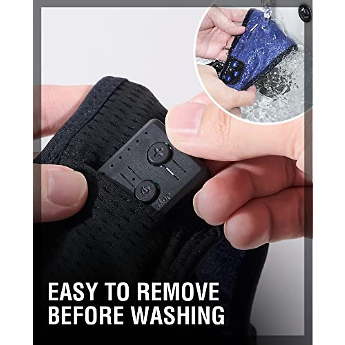 Fulext Sleep Headphones,Headband Headphones 10Hrs Bluetooth Headband with Cozy Earbuds Comfortable Sleeping Headphones for Side Sleepers, Sleep & Lounge Gift Idea for Women Men