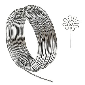 Tenn Well 2mm Aluminum Wire, 100 Feet 12 Gauge Sculpting Wire, Bendable Metal Wire for Armature, Jewelry Making, Doll Making, Crafting, Modeling, Bonsai Training