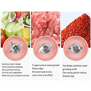 Multifunctional Blender Stainless Steel Blades, 3 Speed Control With Pulse, Overheat Protection, Crusher, chopper, coffee grinder smoothie maker 22000 rpm 1150ml jar,blue,c,blue,a ZJ666