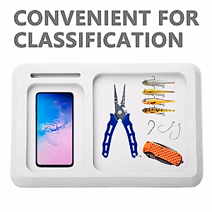 YUSOVE Marine Foam Phone Holde,Boat Dash Accessory Perfect for Fishing Boat Center Consoles,Boat Storage Organizer,with 3M Adhesive Backing (White)