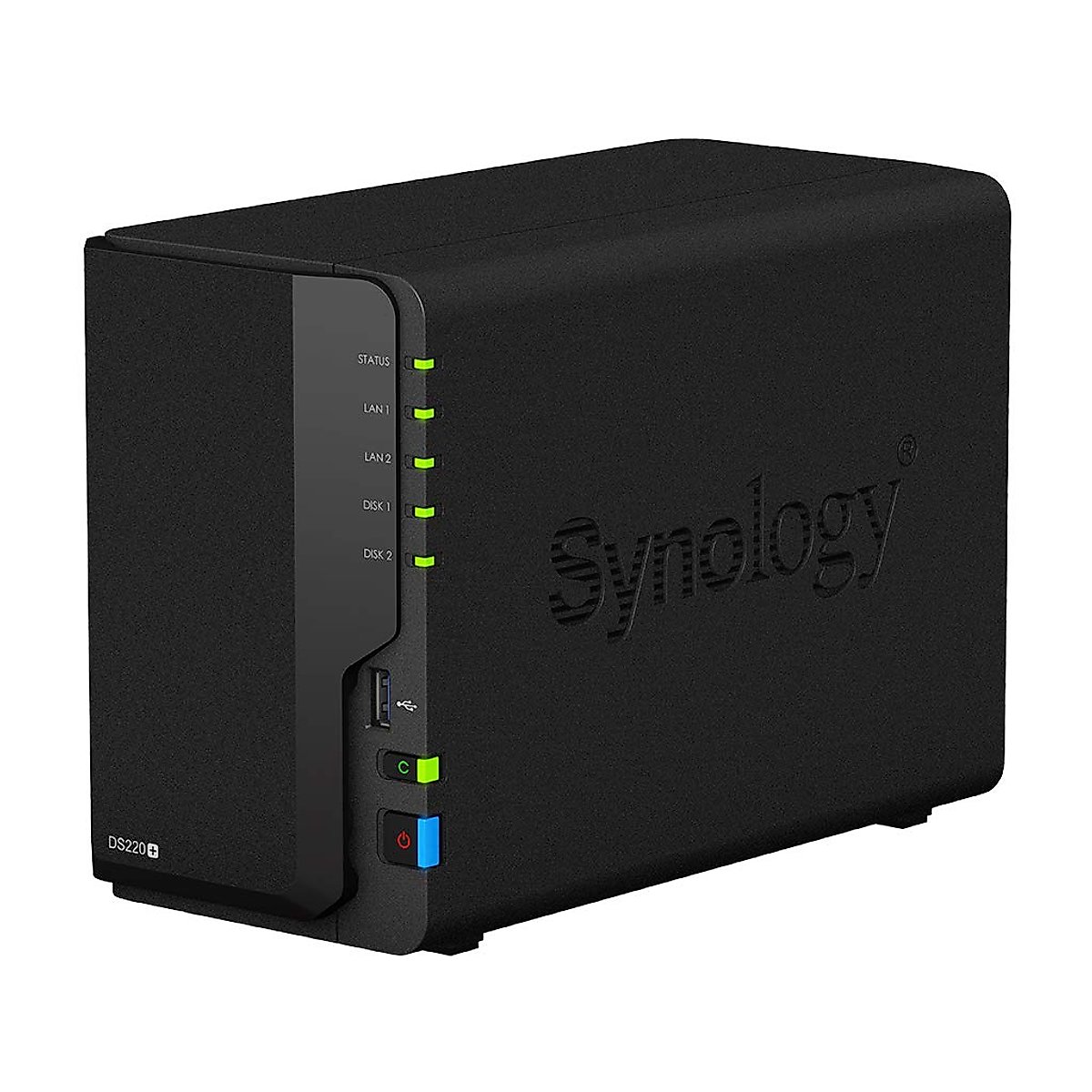 Synology DiskStation DS220+ NAS Server for Business with Celeron CPU, 6GB Memory, 8TB HDD Storage, DSM Operating System
