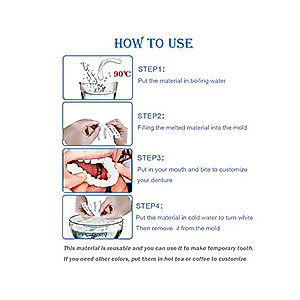 icehao Upper & Lower Teeth Veneers - Simulation Braces Snap On Smile Tooth Cover Perfect Whitening One Size Fits Most Comfortable Denture to Make White Beautiful Neatr (2pcs) 2 Count (Pack of 1)