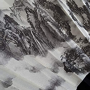 Classic Folding Fan,Bamboo Fan Rib&Printing Cloth of 12+ Pattern Options,13in,折扇 (Pattern 5-Riverside Scene at Qingming Festival(清明上河图))