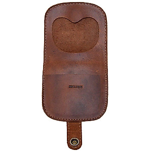 Hide & Drink, Leather Cash Case, Holds Folded Bills & Coins, Wallet, Pouch Organizer, Accessories, Handmade :: Bourbon Brown