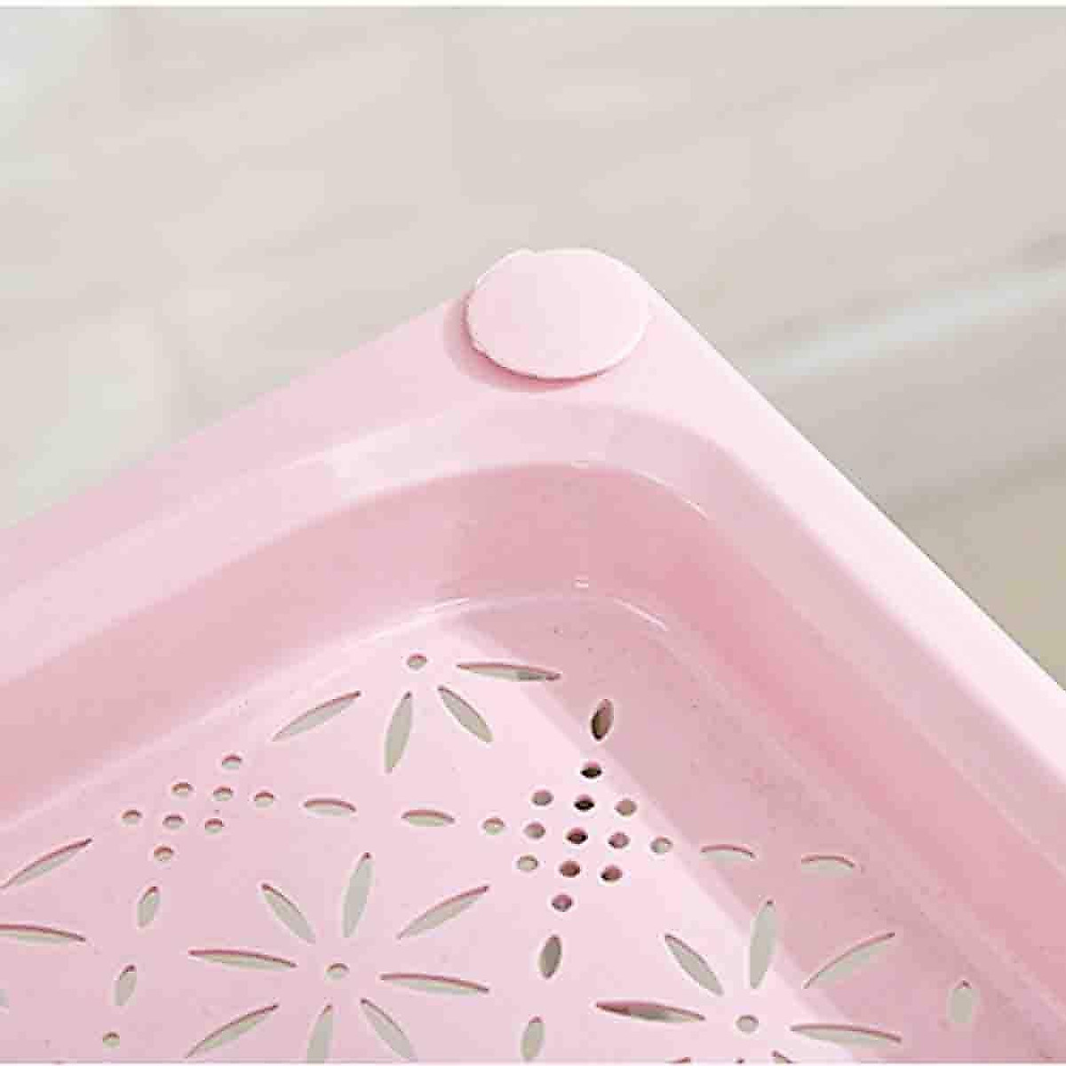 YGCBL Multifunction Portable Hand Trucks,Trolleyserving Trolley Cart Abs Plastic Universal Wheel 4 Tier Drain Moisture Lightweight Armrest Balcony, Load 18 Kg, 3 Colors,Beige