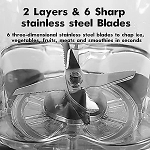 Blenders for Kitchen, Personal Blender for Shakes and Smoothies, Smoothie Maker, 72 Oz Fresh Juice Blender, with Stick and 1500W Base, Total Crushing Technology for Ice and Frozen Fruit