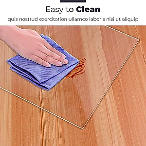 Custom Cut Plexiglass Sheet Cut to Size-Clear Acrylic Sheet 1/8" (3mm) Thick  with Flat Edges and Protective Film, for DIY Craft Projects,& Table Top Signs by Fab Glass, and Mirror