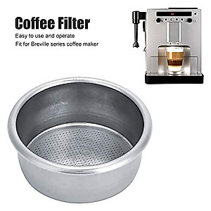 54mm Coffee Stainless Filter Basket, Two Cup-Single Wall, Non-pressure Filter Accessories Compatible with Portafilter Coffee Machine Accessory